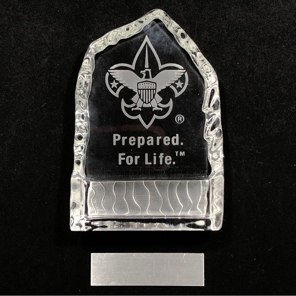 Scouting America | Other | Bsa Prepared For Life Standing Awardpaperweight | Poshmark
